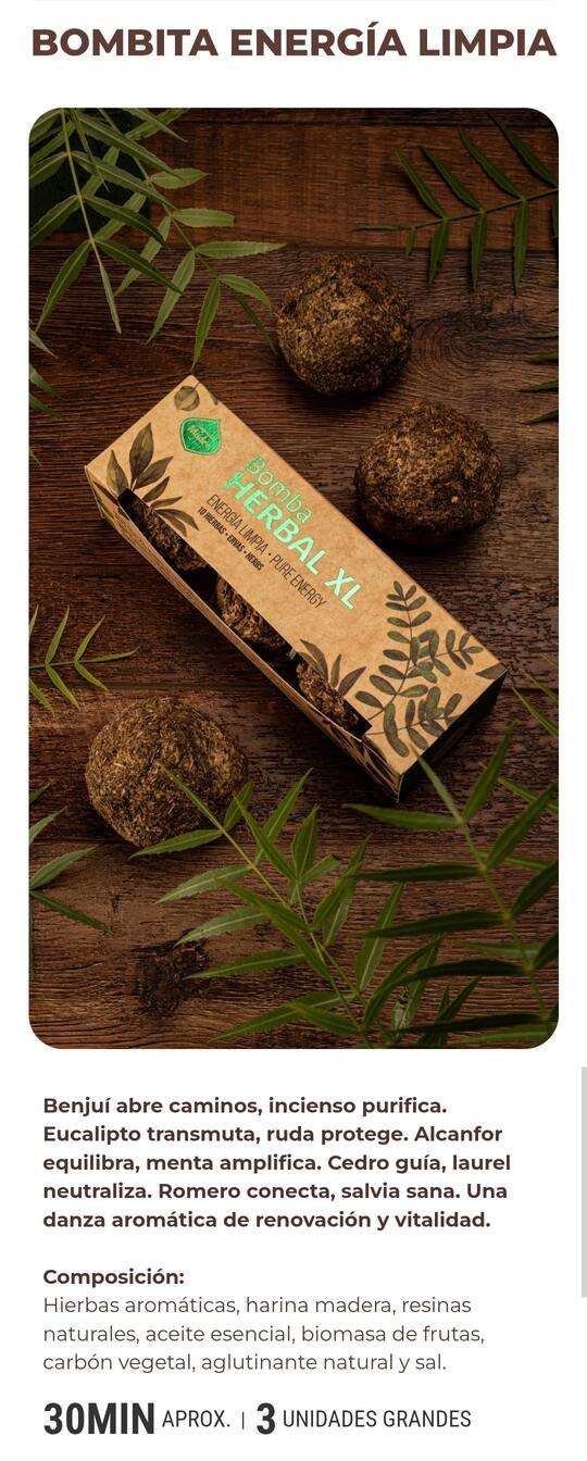 Bombita Herbal XL - Aromas Mágicos